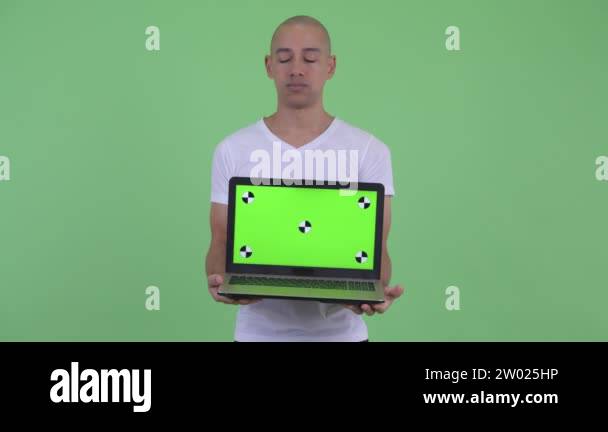Stressed bald man showing laptop Stock Videos & Footage - HD and 4K ...