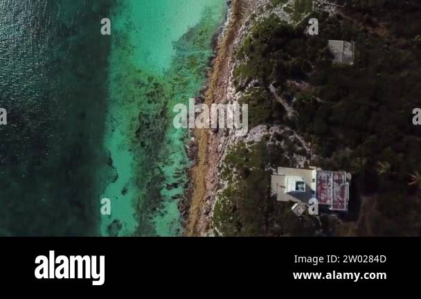 Sea Aerial view, Top view, amazing nature background. The color of the ...
