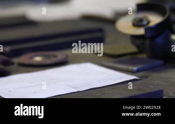 Iron and steel old industry iron grinding machine tools Stock Videos ...