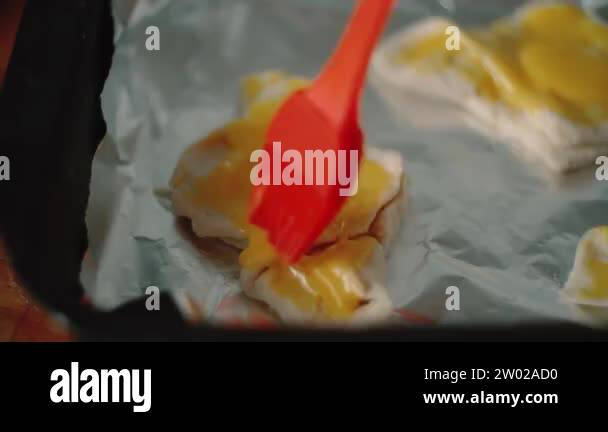 Smear cream pie puff pastry Stock Videos & Footage - HD and 4K Video ...