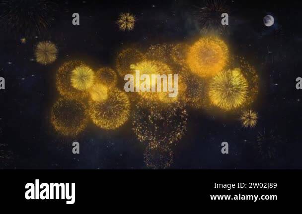 Shubh Happy Diwali Hindi Text Wishes Reveal From Firework Particles Greeting card Stock Video ...