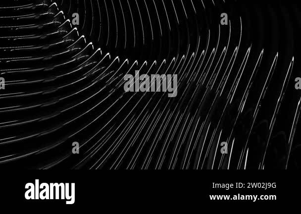 Graphic monochrome background of flowing lines in dynamic waves motion ...