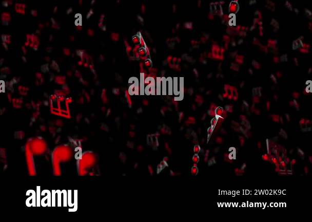 Animated background with musical notes, Music notes flowing, flying ...