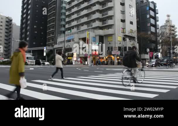 Japanese woman crossing the road Stock Videos & Footage - HD and 4K ...