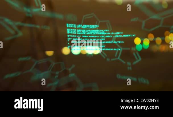 Digital animation of chemical structures and program codes appearing in ...