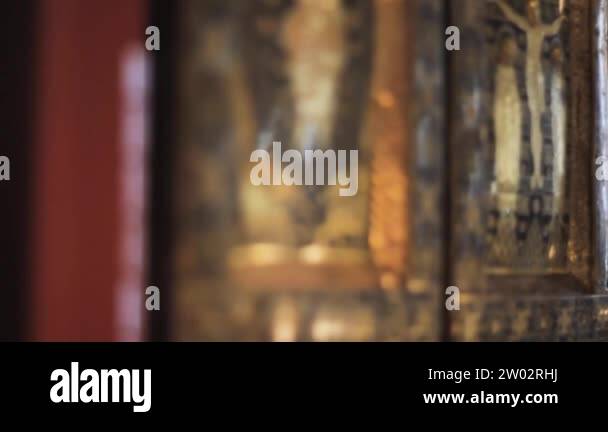 religious icons golden jesus god Stock Video Footage - Alamy
