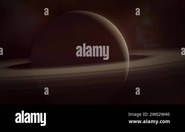 Cinematic Saturn Animation in Space - V5 Stock Video Footage - Alamy