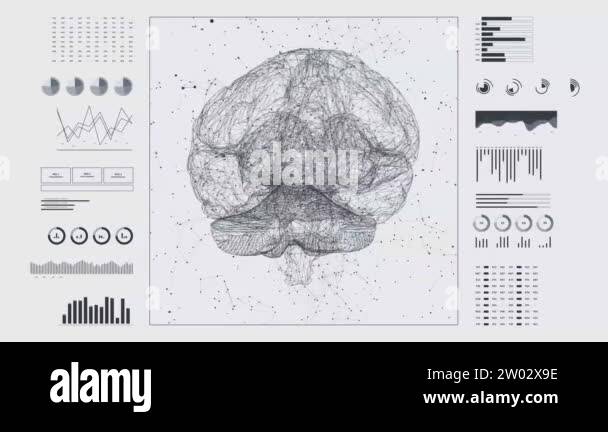 Medical UHD abstract animation. Laboratory dashboard interface 4K ...