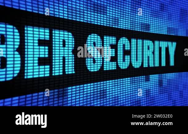 Cyber Security Side Text Scrolling LED Wall Pannel Display Sign Board ...