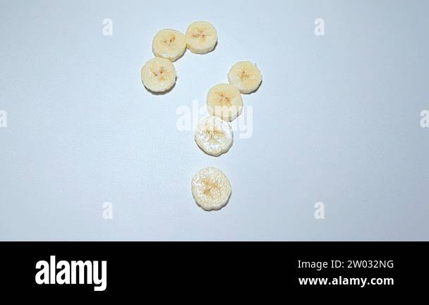 banana question mark hand white background hd footage Stock Video ...