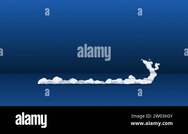 Smoke animation from fast movement. Animation element for game. Cartoon ...