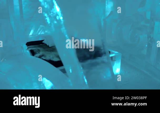 ICEHOTEL SWEDEN - MARCH 2017: Stunning icy room at Jukkasjarvi Ice ...