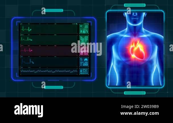 Medical hud screen heart Stock Videos & Footage - HD and 4K Video Clips ...