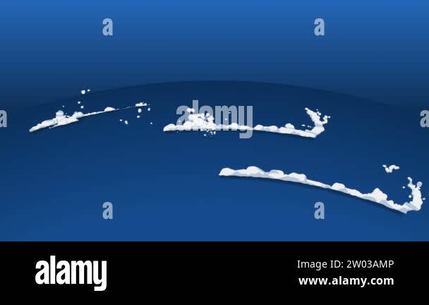 Smoke animation from fast movement. Animation element for game. Cartoon ...