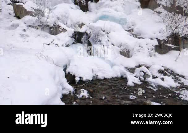 Glitch effect. Creek in the ice. Video. UltraHD (4K Stock Video Footage ...