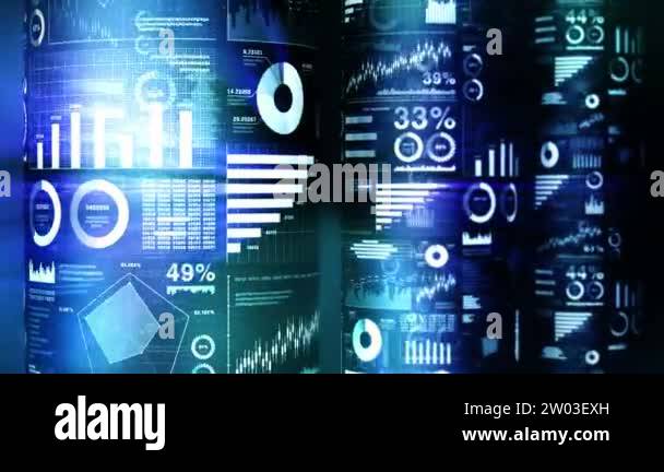 Financial bar charts and growing graphs. Business infographics with ...