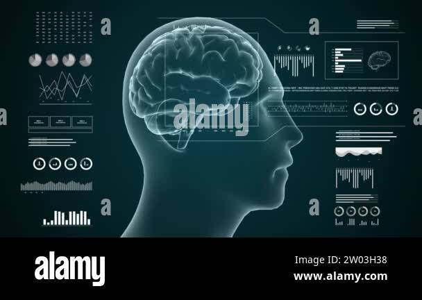 Medical UHD abstract animation. Laboratory dashboard interface 4K ...