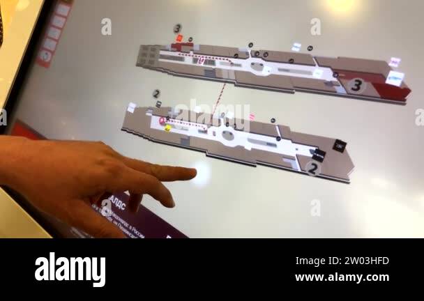 Interactive map of the shopping center, floor plan Stock Video Footage ...