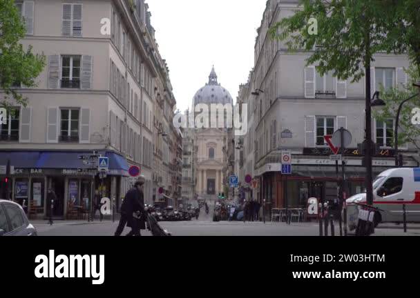 PARIS, FRANCE-30 APRIL, 2019: Pantheon is building in Latin Quarter in ...