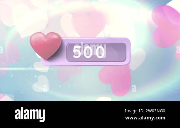 Heart icon numbers Stock Videos & Footage - HD and 4K Video Clips - Alamy