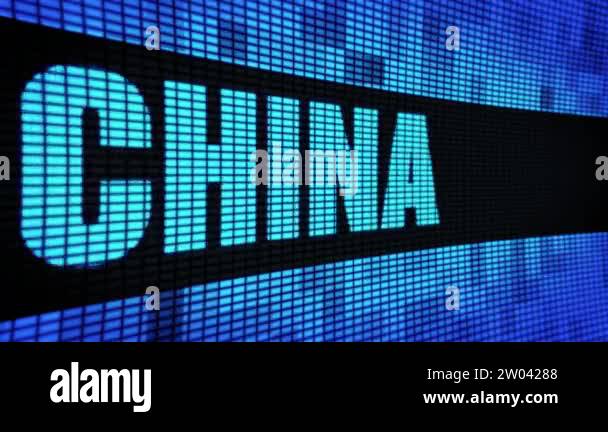 China Side Text Scrolling LED Wall Pannel Display Sign Board Stock ...