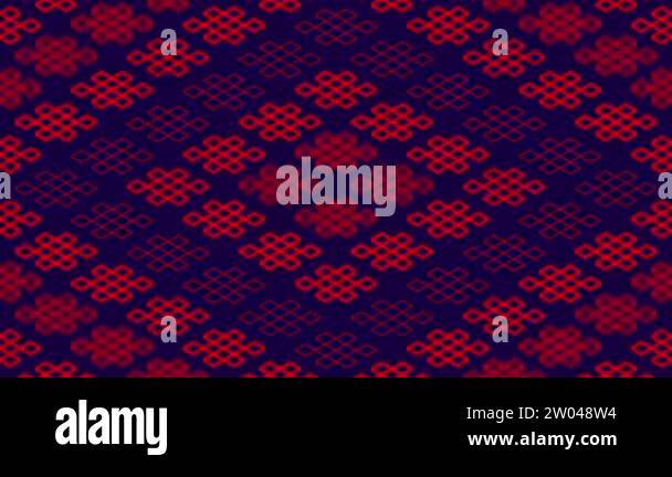 Chinese pattern abstract line 3D virtual isometric lighting moving ...