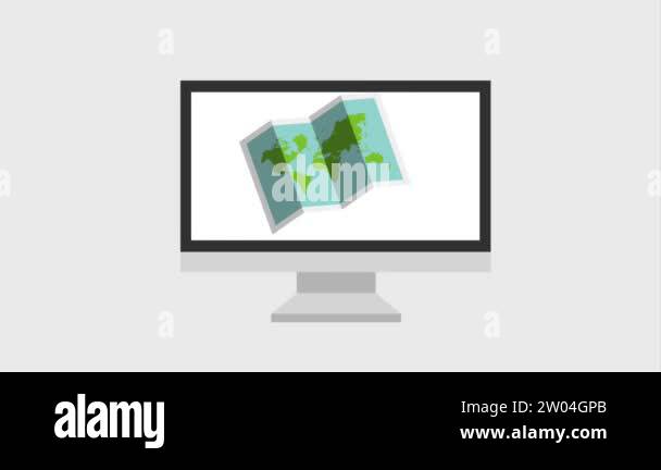 Computer travel map Stock Videos & Footage - HD and 4K Video Clips - Alamy