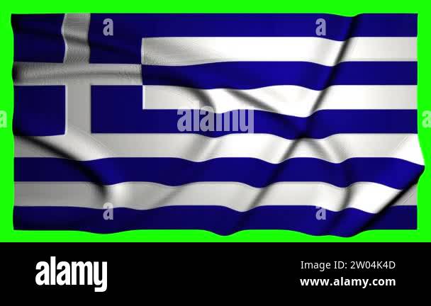 greek Animation Flag Animation Green Screen Animation greek video Flag ...