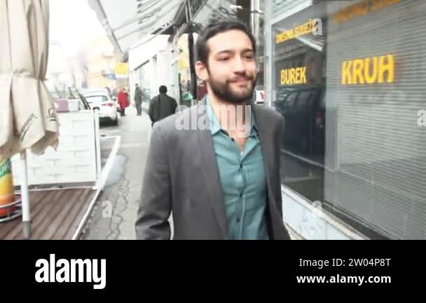 Handsome young man walking restaurant Stock Videos & Footage - HD and ...