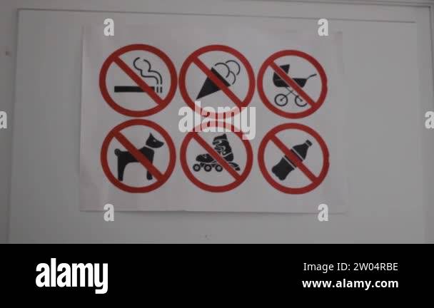 Prohibition safety signs Stock Videos & Footage - HD and 4K Video Clips ...