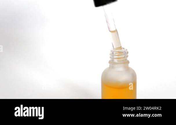 In the vial anti-aging liquid. Serum with hyaluronic acid, which ...