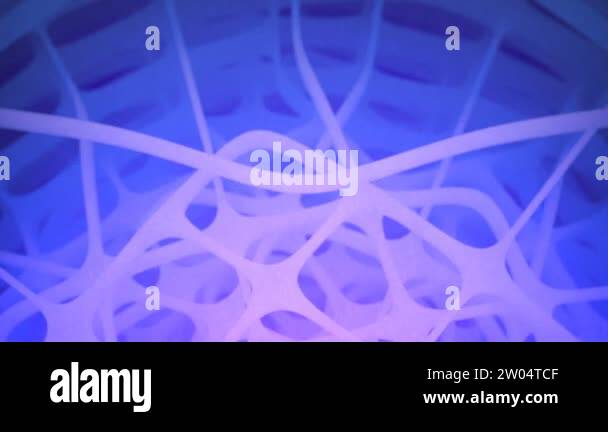 Futuristic composition of rotation blue rounded shapes. Abstract ...