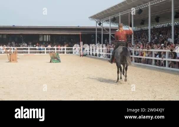 Moscow Region, July 29, 2019: Festival of the European Middle Ages ...