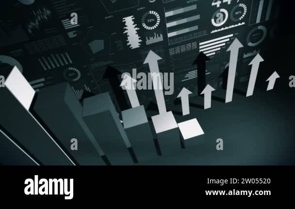 Solid geometric objects for graphs. Rectangular bar chart Infographics ...