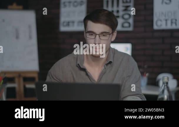 Man looking computer monitor Stock Videos & Footage - HD and 4K Video ...