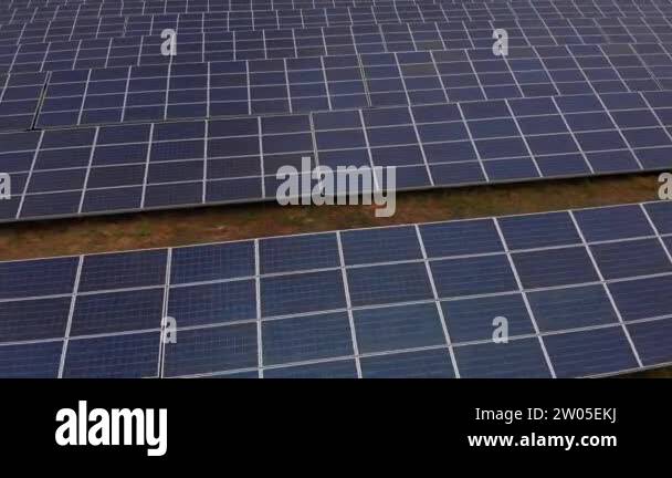 Photovoltaic solar panels absorb sunlight as a source of energy to ...