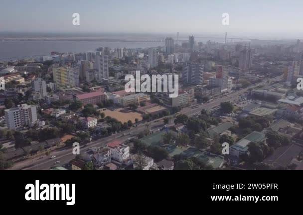 Aerial view downtown maputo Stock Videos & Footage - HD and 4K Video ...
