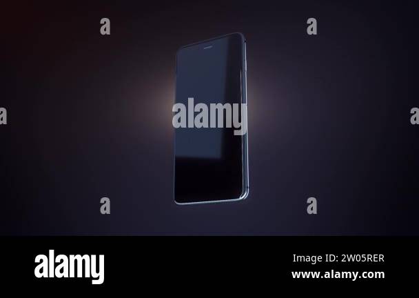 X-ray Smartphone 3D model. GSM SIM card is inserted into the slot. The ...