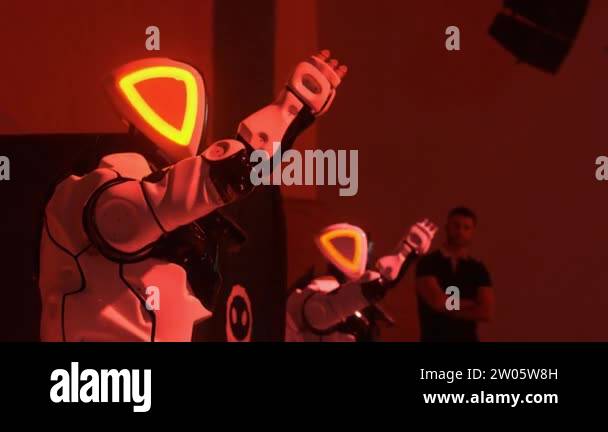 Modern Robotic Technologies. Robotic dance party. Smart robotic ...