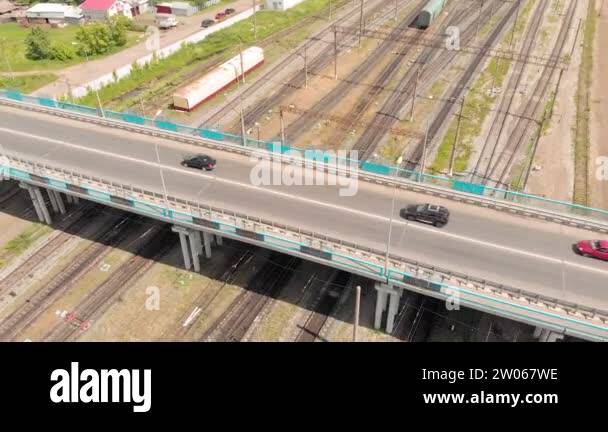 Road bridge passing over railroad Stock Videos & Footage - HD and 4K ...