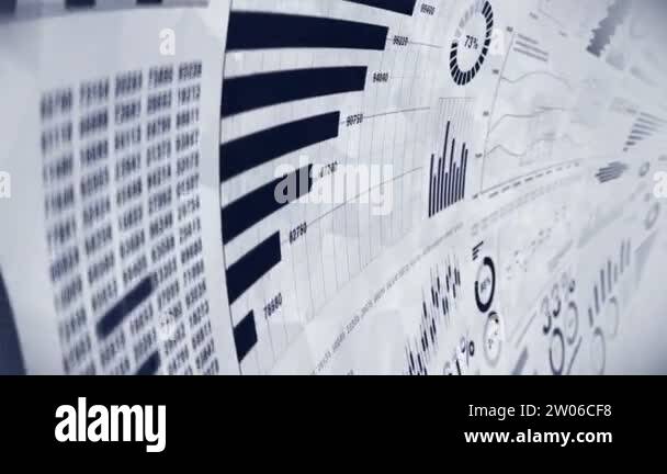 Business infographics with diagram loop animation. Charts and graphs ...