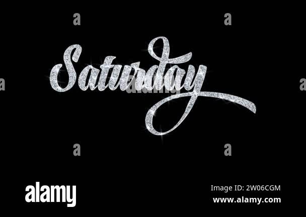 Saturday Blinking Text Wishes Particles Greetings, Invitation ...