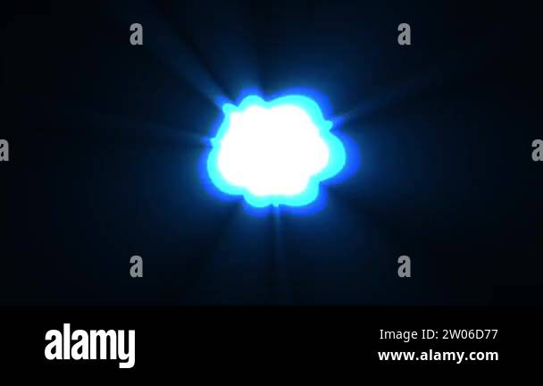 Comic Action Flash Explosion/ 4k animation of comic and manga flash fx ...