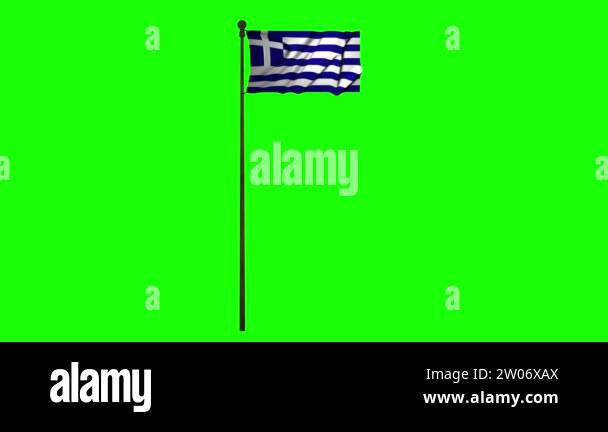 greek Animation Flag Animation Green Screen Animation greek video Flag ...