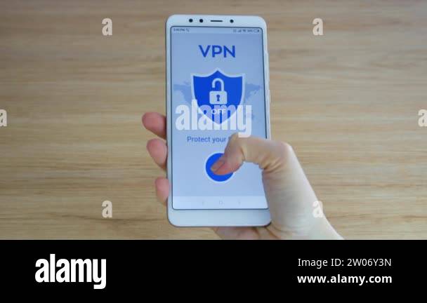 Vpn Virtual Private Network Turning On Vpn On The Smartphone Data Encryption Ip Substitute