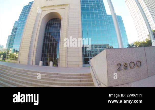 Houston TX Williams Tower Main Entrance with Steps and Doors Tilting up ...