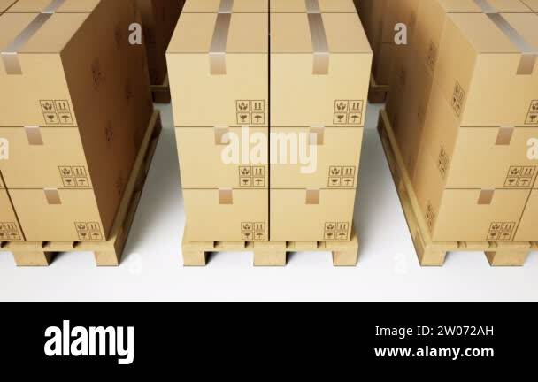 Row brown open boxes Stock Videos & Footage - HD and 4K Video Clips - Alamy
