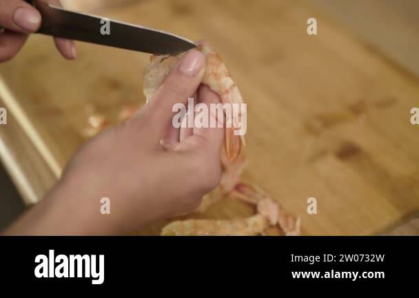 Female hands peeling shrimp cooking Stock Videos & Footage - HD and 4K ...