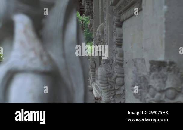 Indonesia god statue in front Bali temple, Indonesia. Traditional ...