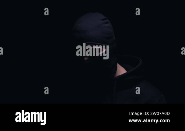 Thief criminal burglar portrait silhouette Stock Videos & Footage - HD ...